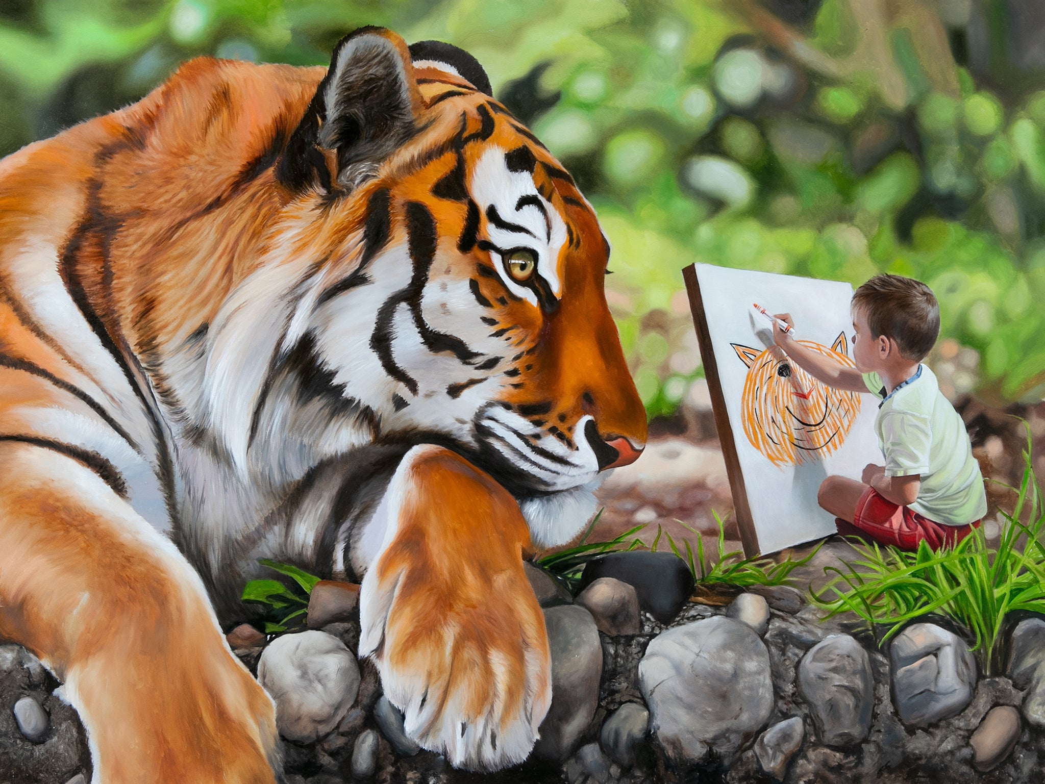 drawing with rob tiger